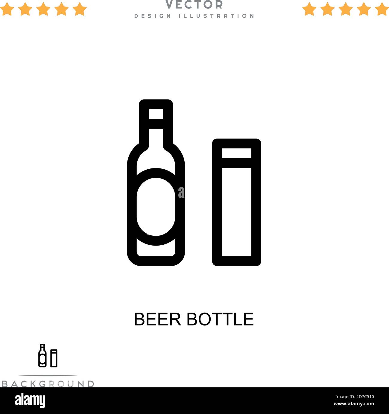 Beer bottle icon. Simple element from digital disruption collection ...