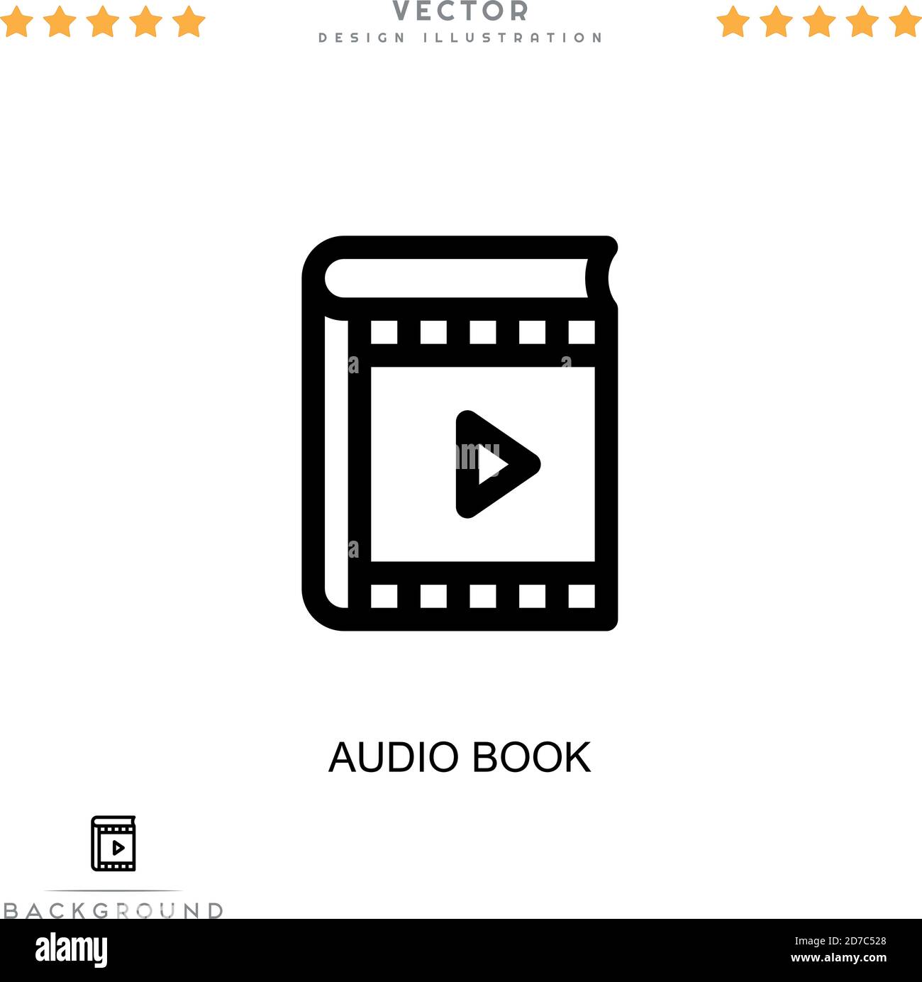 Audio book icon. Simple element from digital disruption collection ...