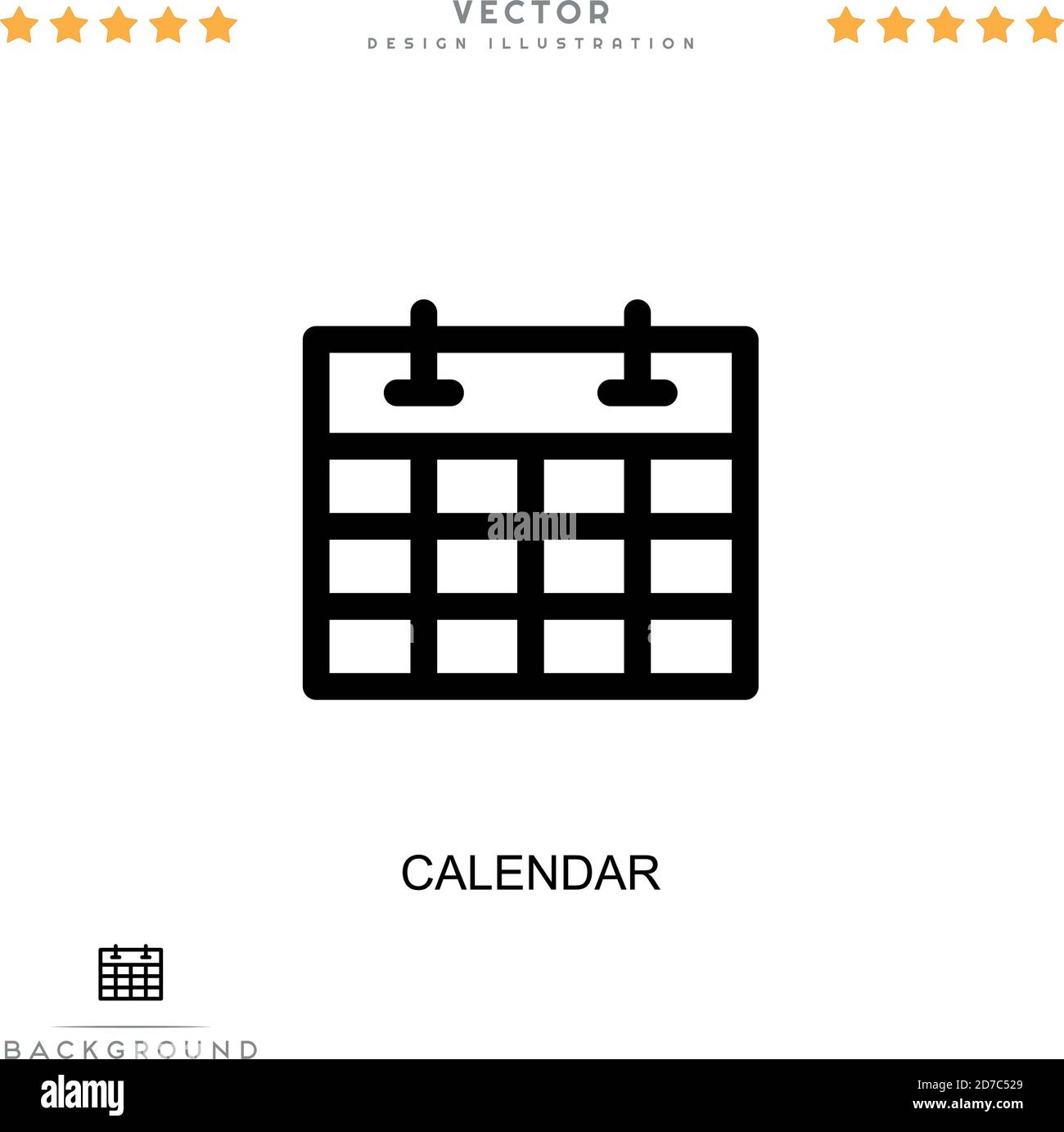 Calendar icon. Simple element from digital disruption collection. Line ...