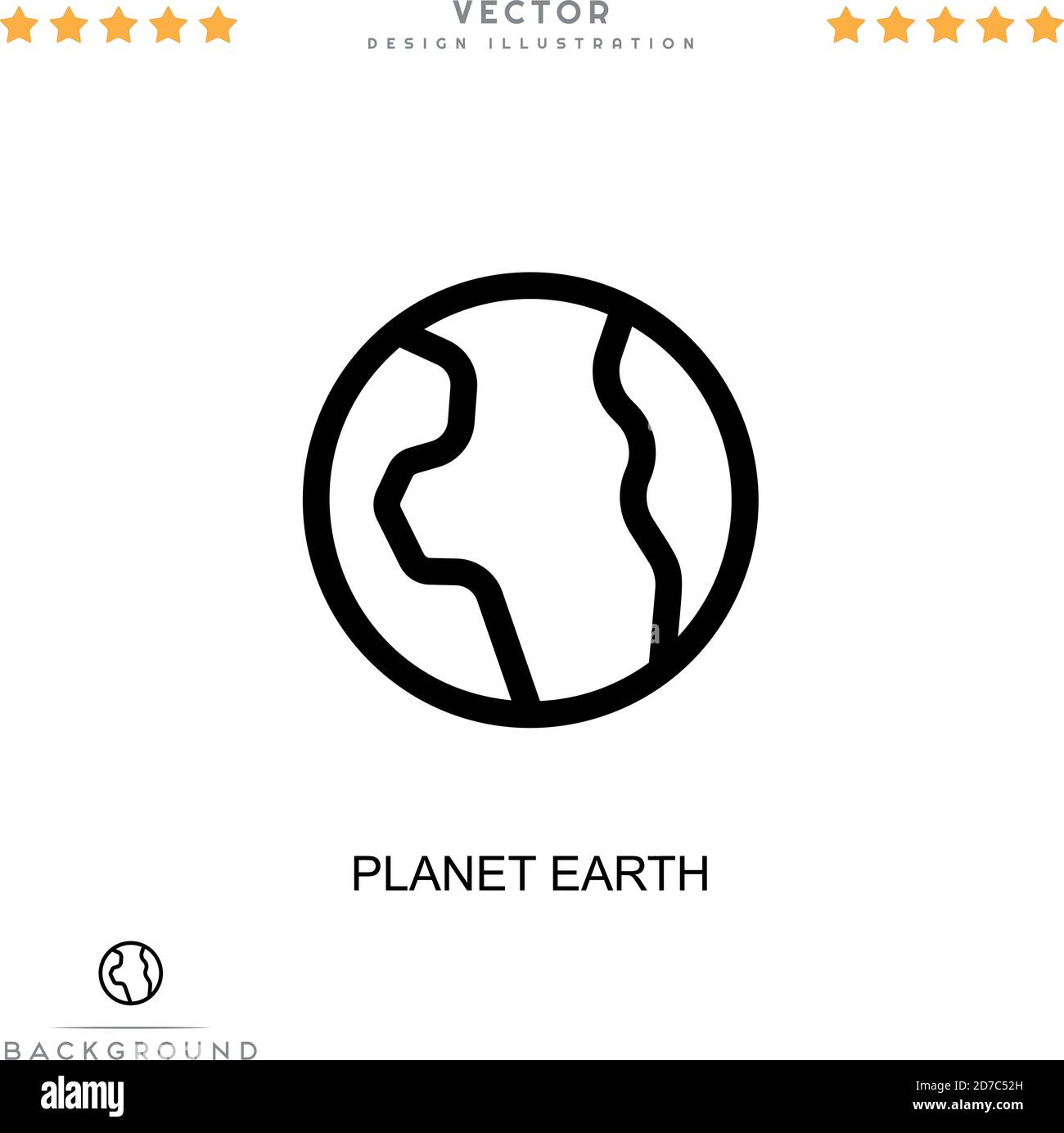 Planet earth icon. Simple element from digital disruption collection ...
