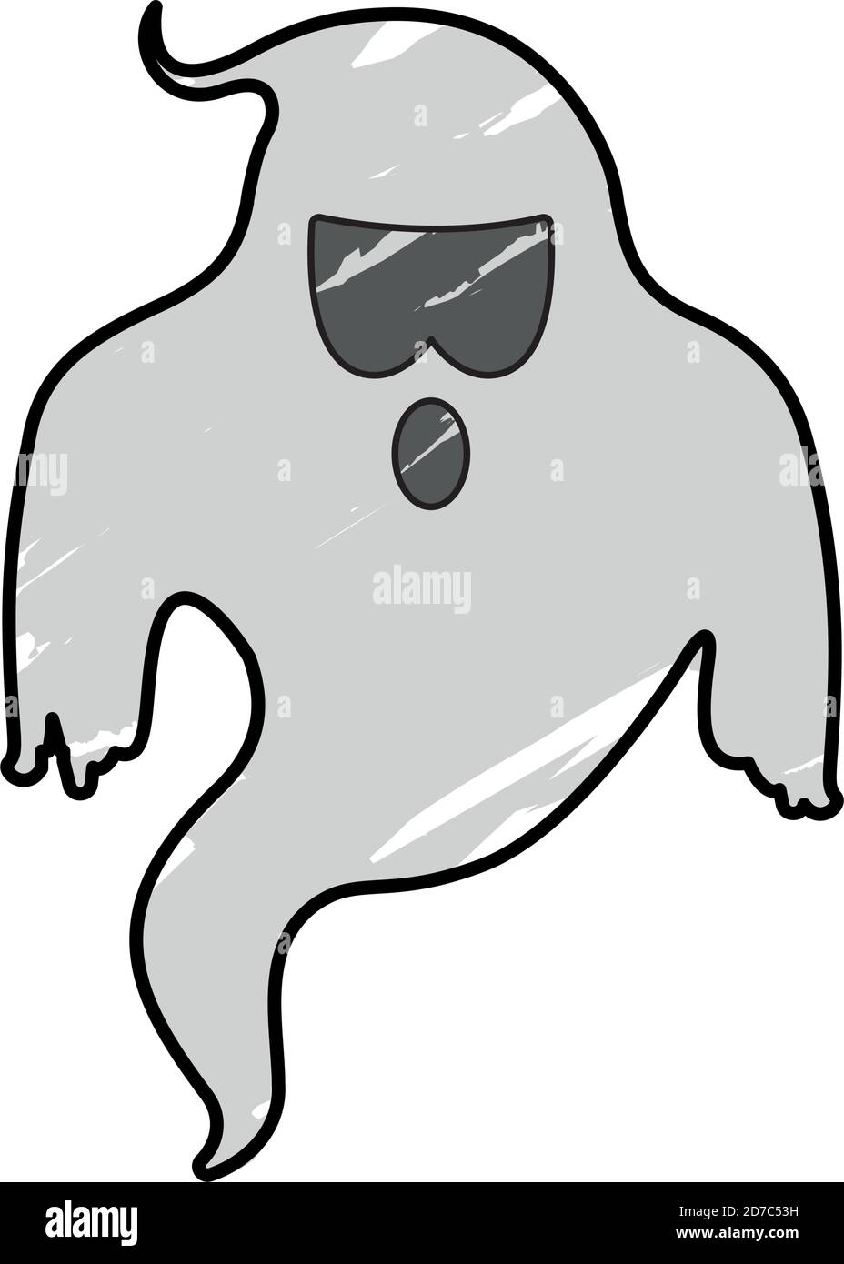 Isolated ghost cartoon. Halloween season cartoon - Vector Stock Vector ...