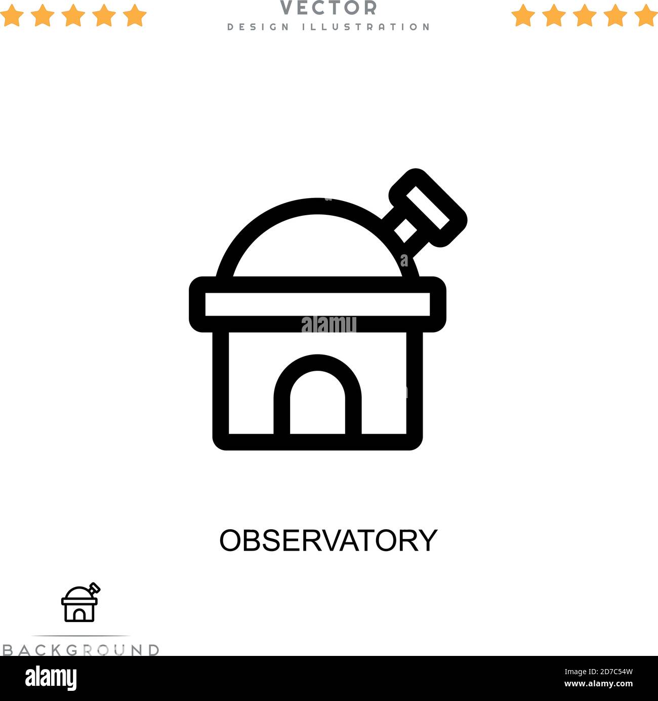 Observatory icon. Simple element from digital disruption collection ...