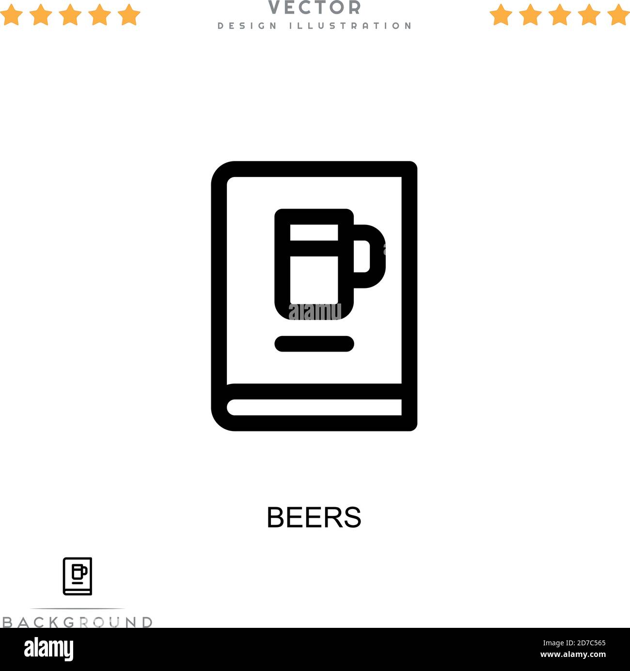 Beers icon. Simple element from digital disruption collection. Line ...