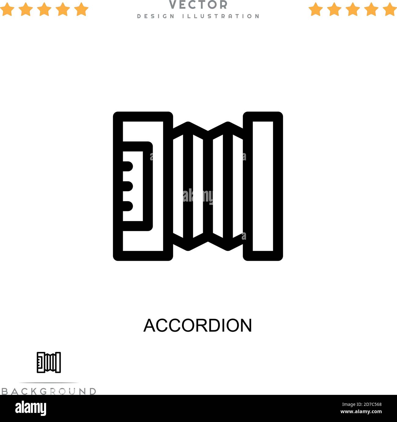 Accordion icon. Simple element from digital disruption collection. Line ...