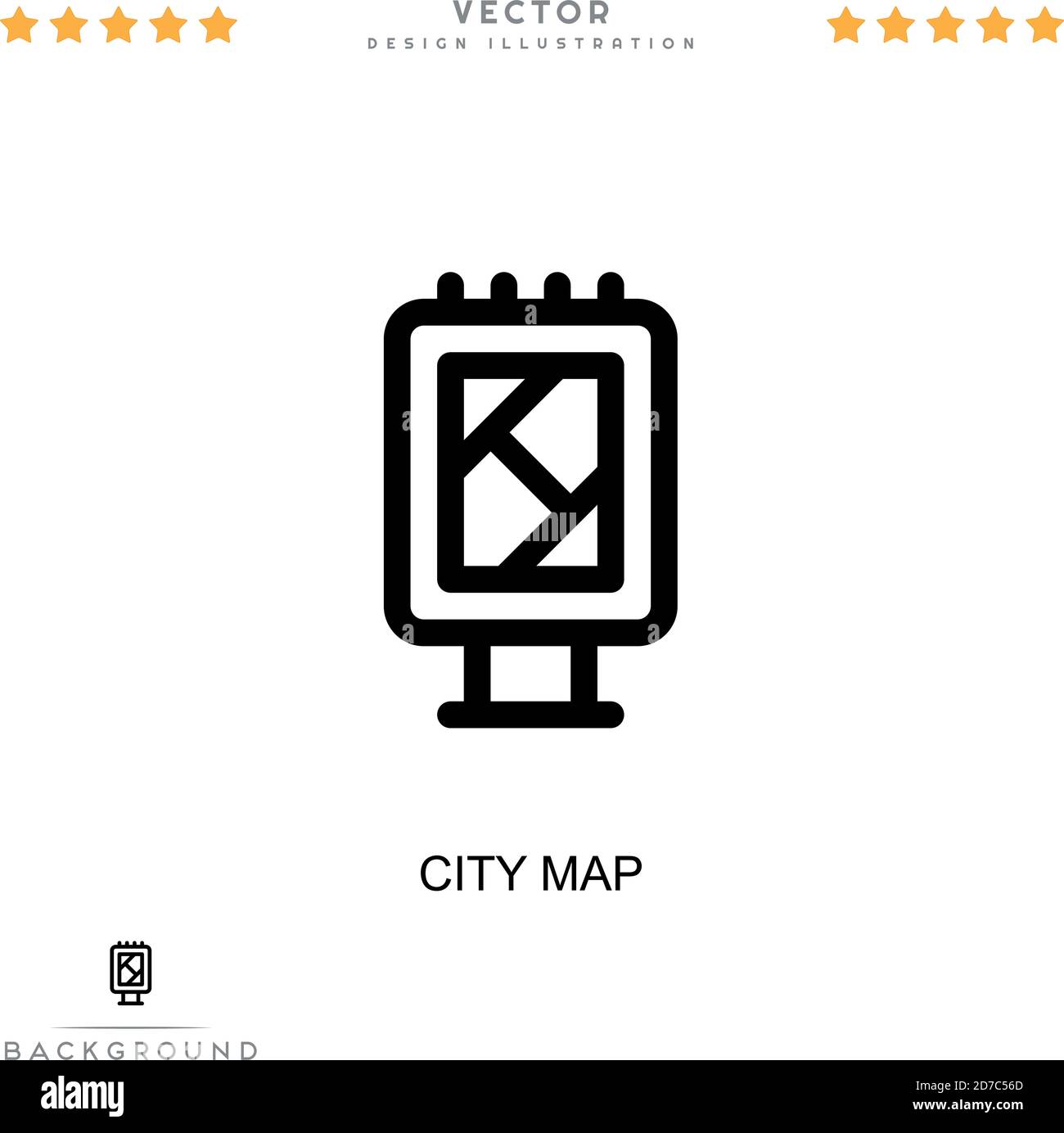 City map icon. Simple element from digital disruption collection. Line ...