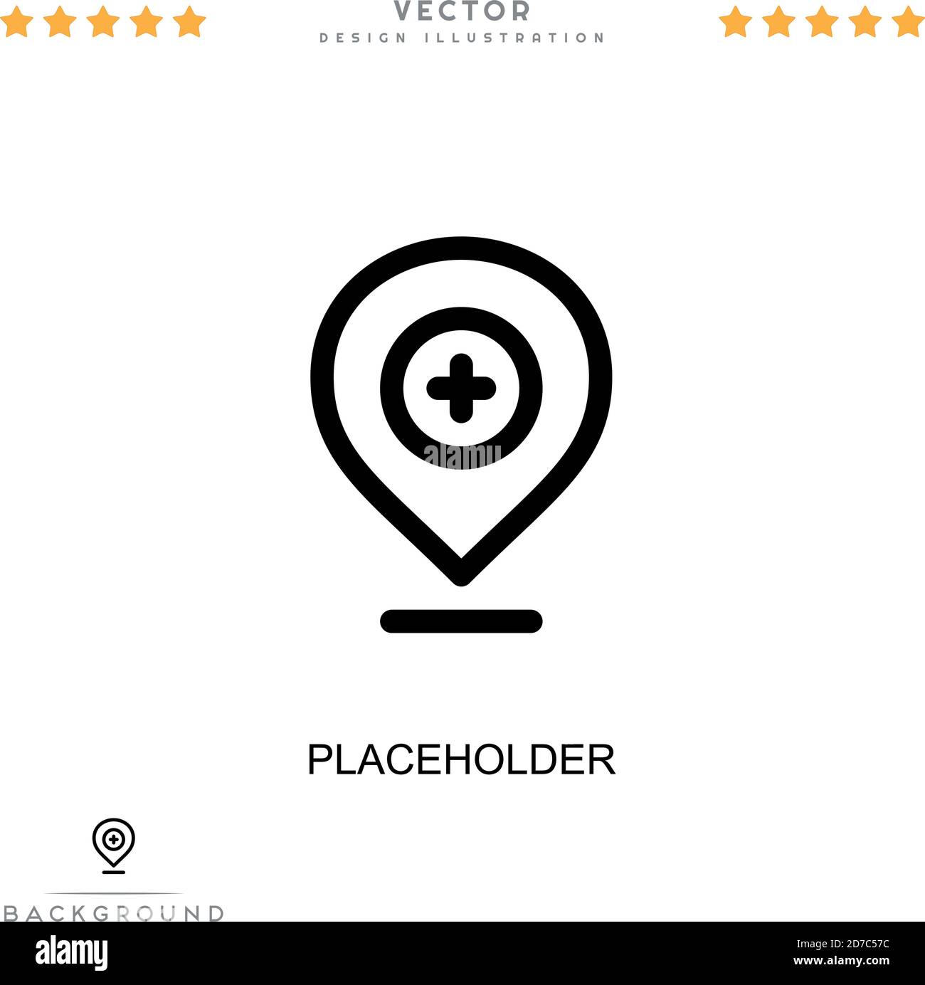 Placeholder icon. Simple element from digital disruption collection ...