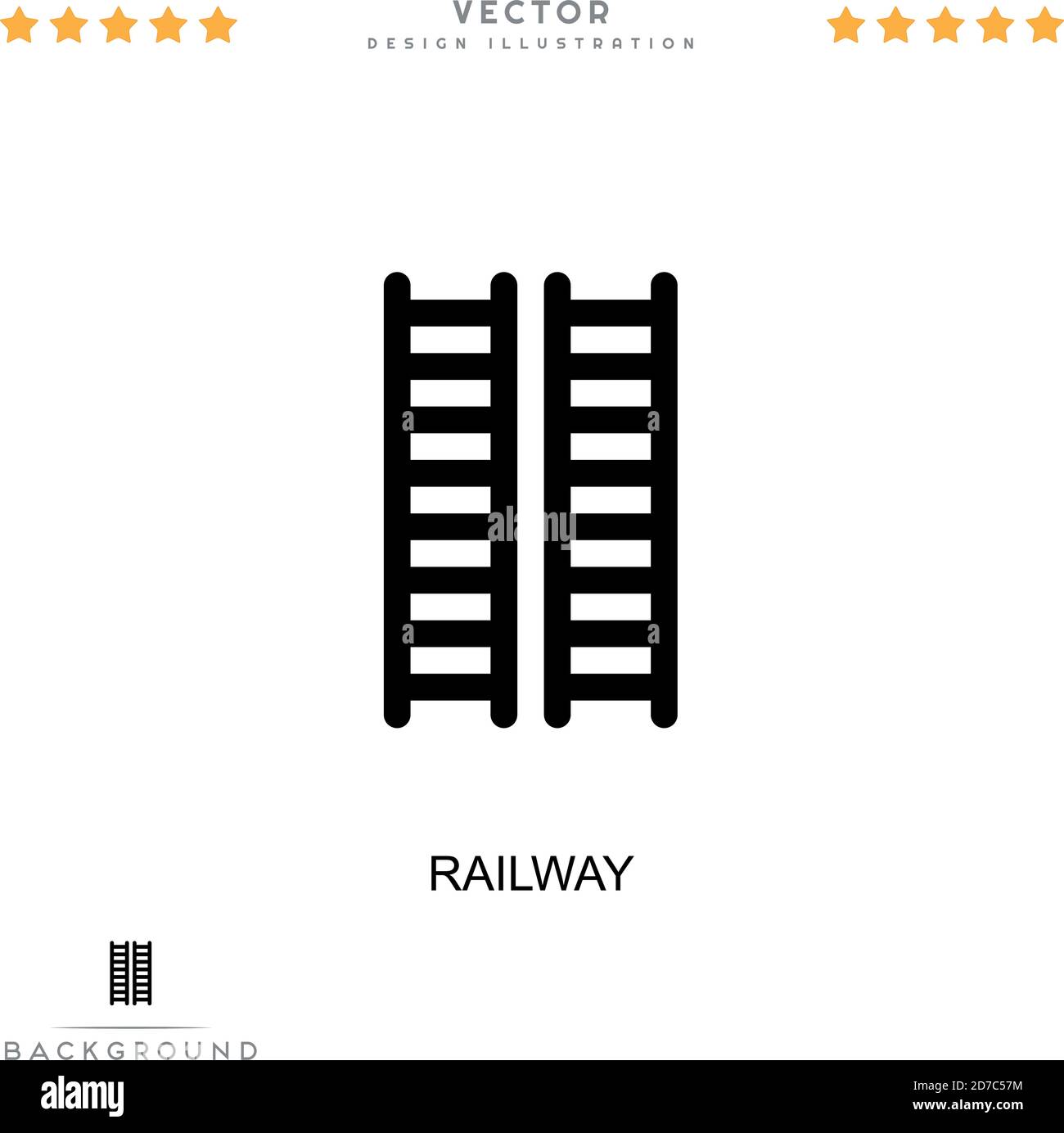 Railway icon. Simple element from digital disruption collection. Line ...