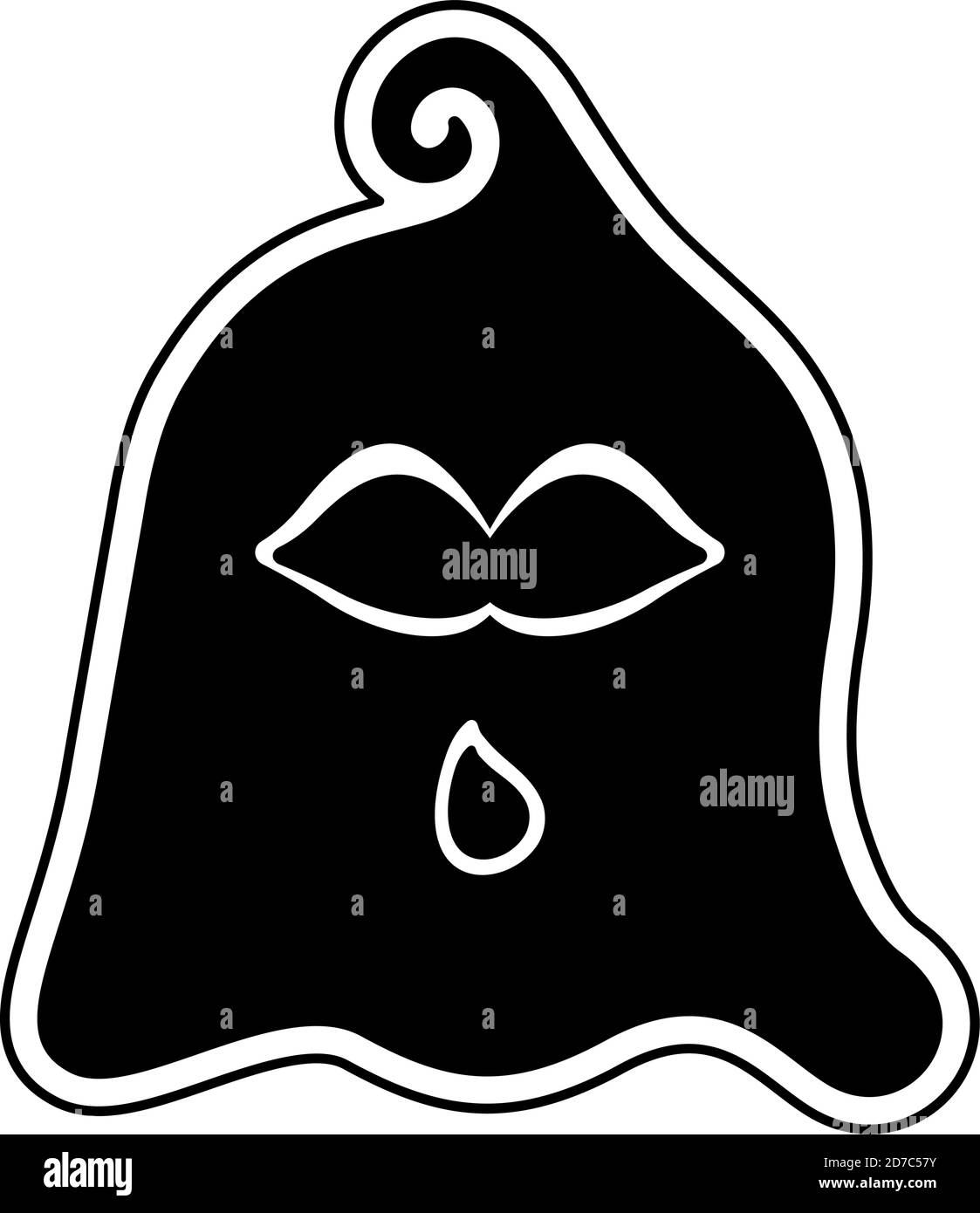 Isolated ghost cartoon. Halloween season cartoon - Vector Stock Vector ...
