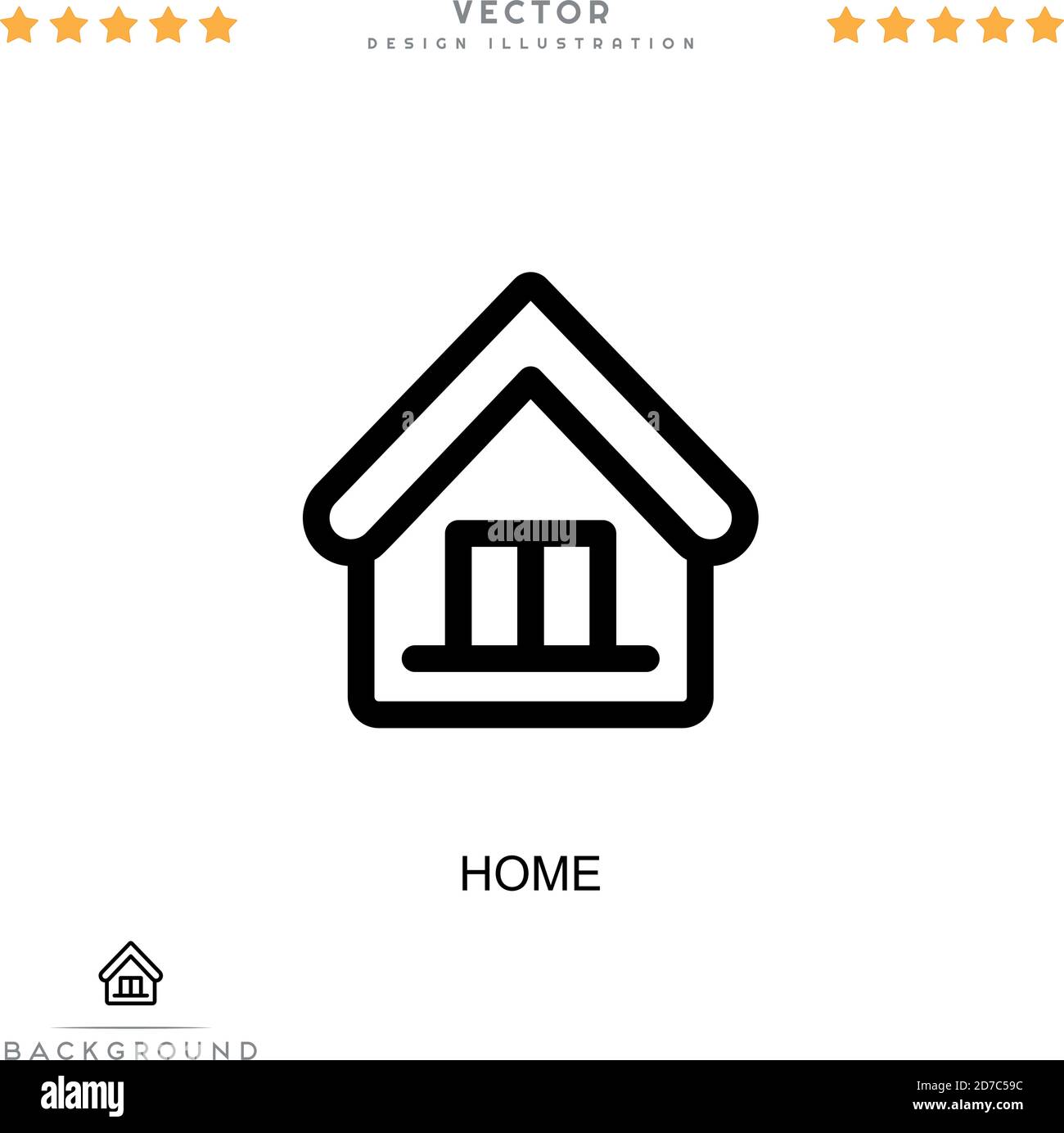 Home icon. Simple element from digital disruption collection. Line Home ...