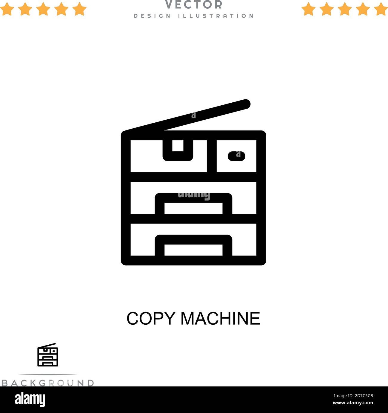 Copy machine icon. Simple element from digital disruption collection ...