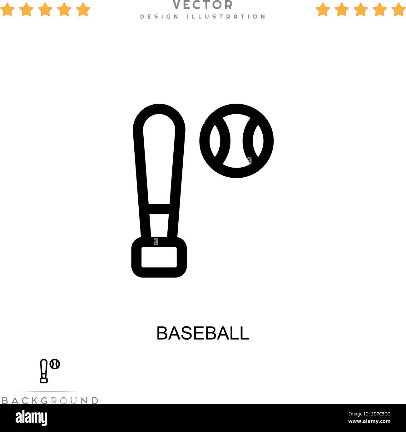 Baseball icon. Simple element from digital disruption collection. Line ...