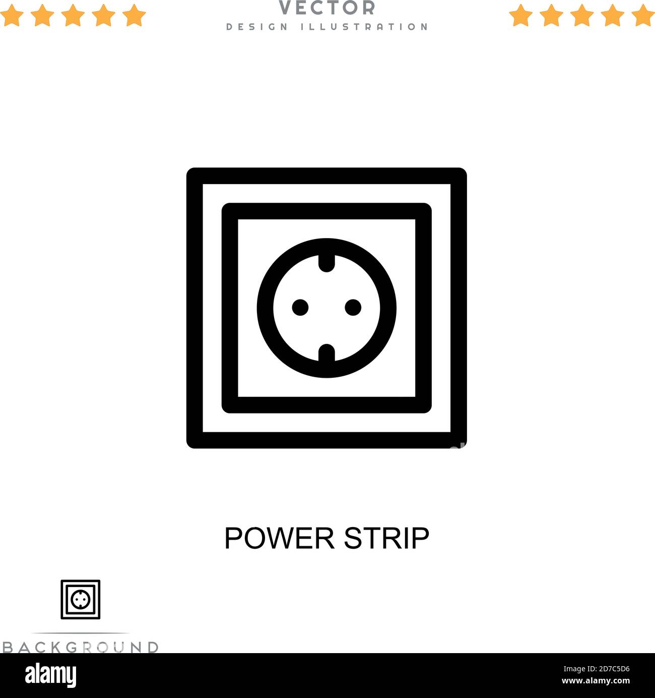 Power strip icon. Simple element from digital disruption collection. Line Power strip icon for ...