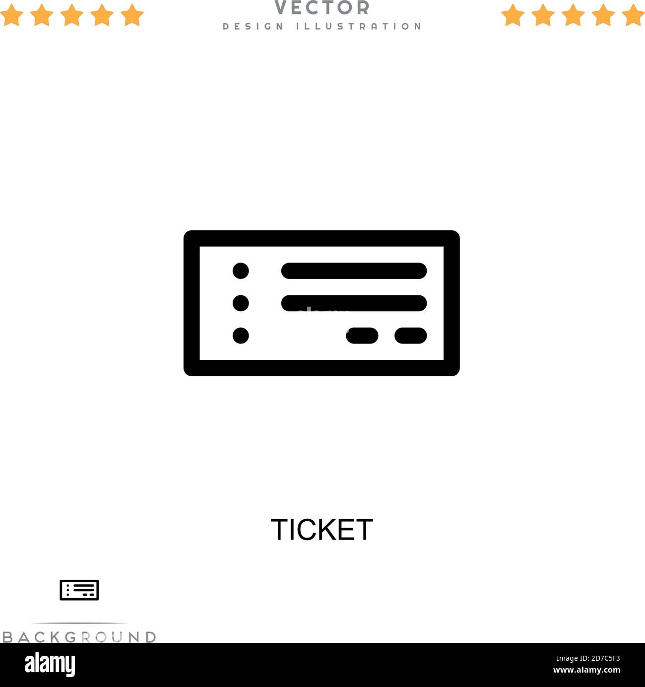 Ticket icon. Simple element from digital disruption collection. Line ...