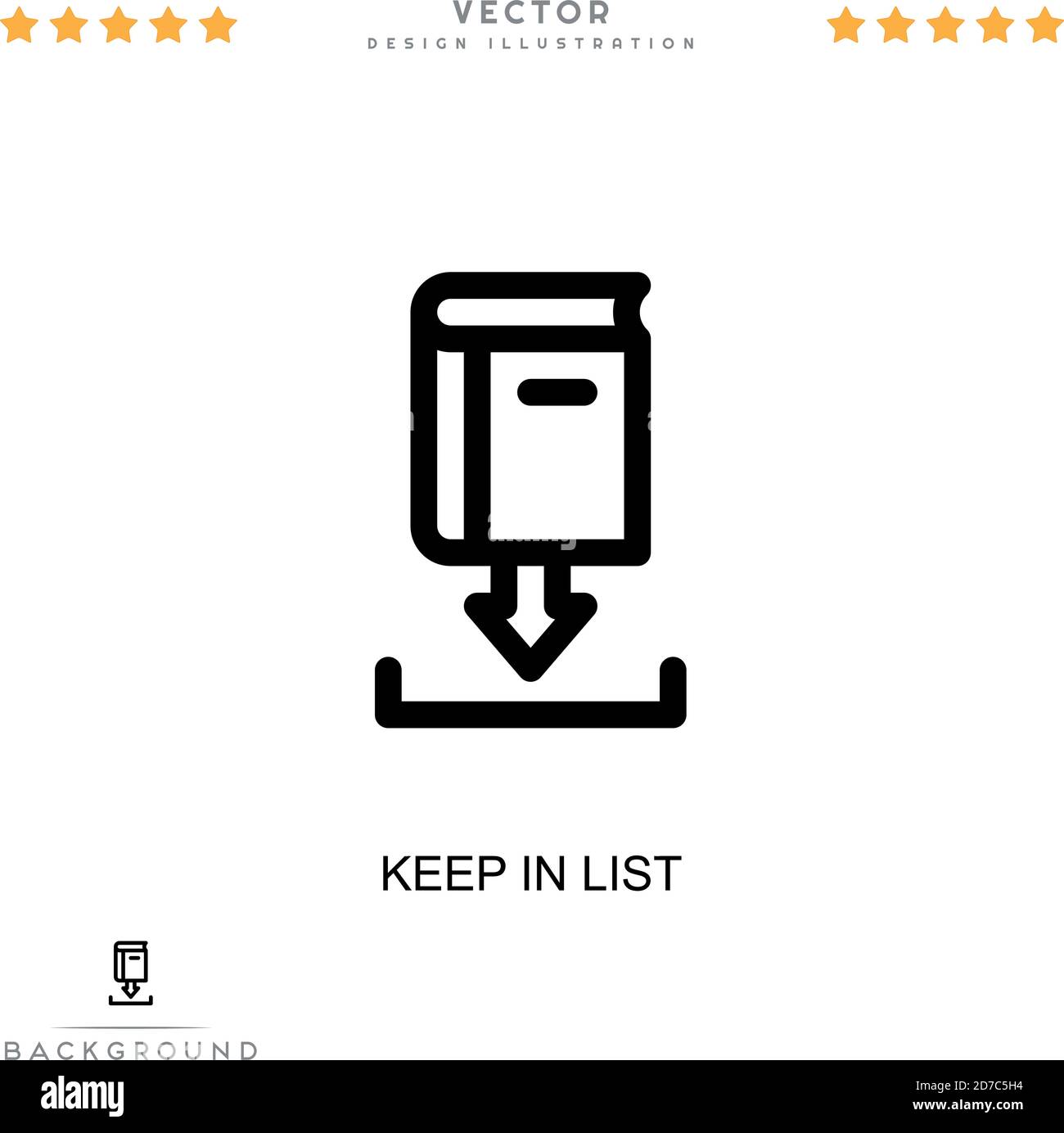 Keep in list icon. Simple element from digital disruption collection ...