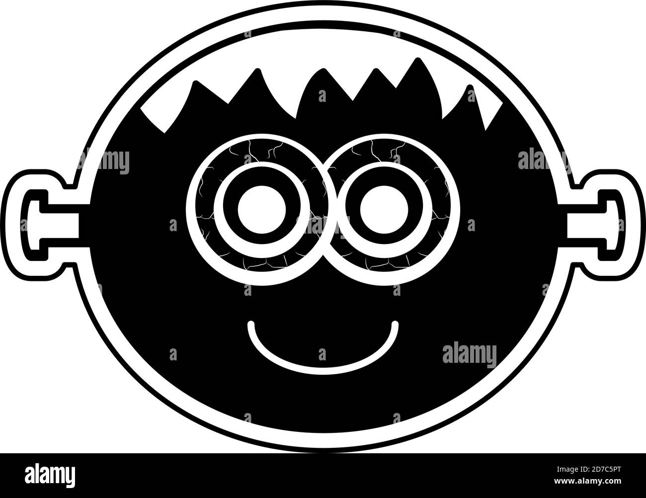 Isolated monster head Stock Vector Images - Alamy