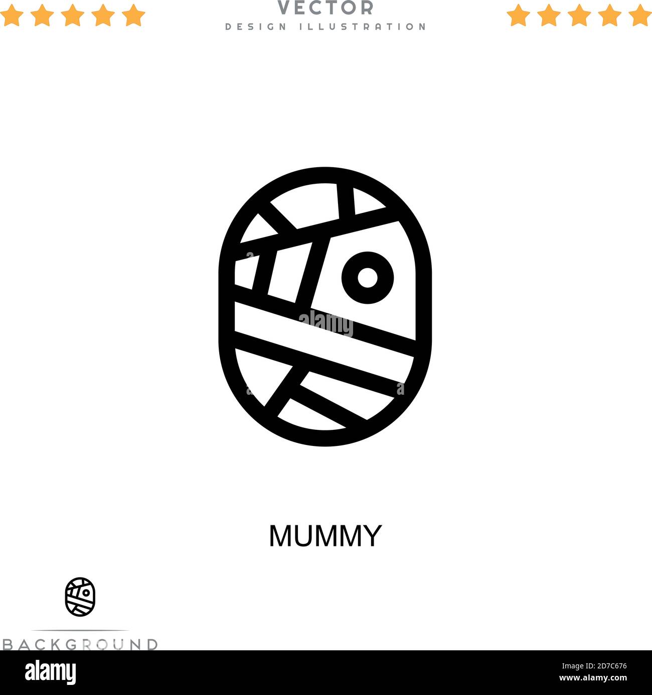 Mummy icon. Simple element from digital disruption collection. Line ...