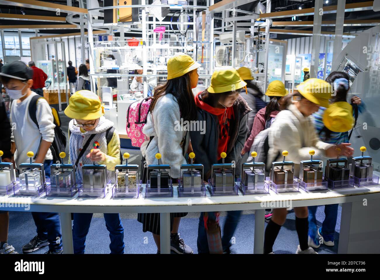 Nagoya / Japan - Nov 27 2019 : Students and tourists are in the science ...