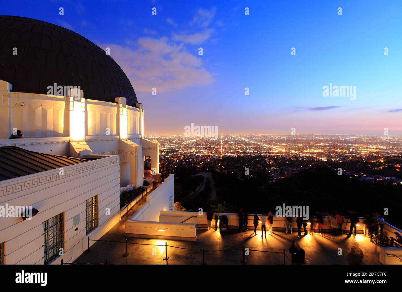 Griffith Park Observatory and Los Angeles City at Night Stock Photo - Alamy