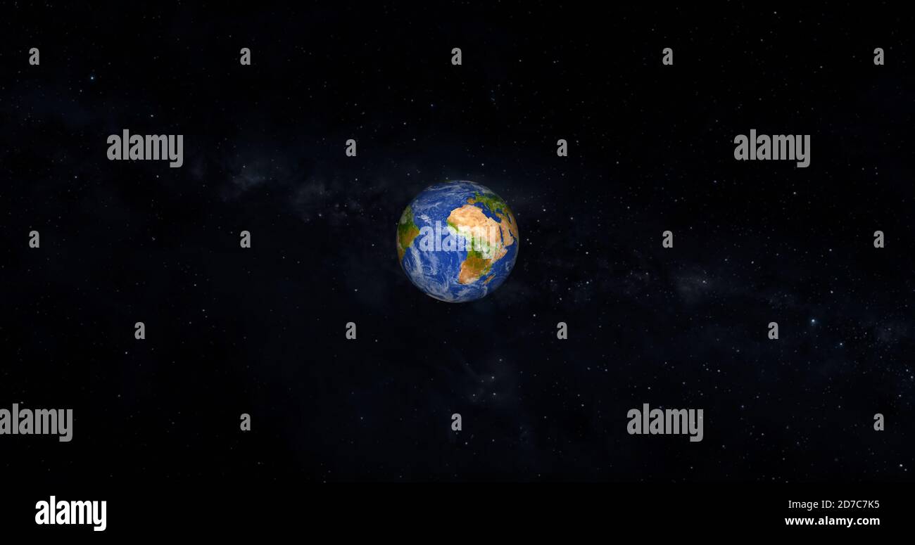 Beautiful photo realistic 3d earth on space. .front view of the earth ...