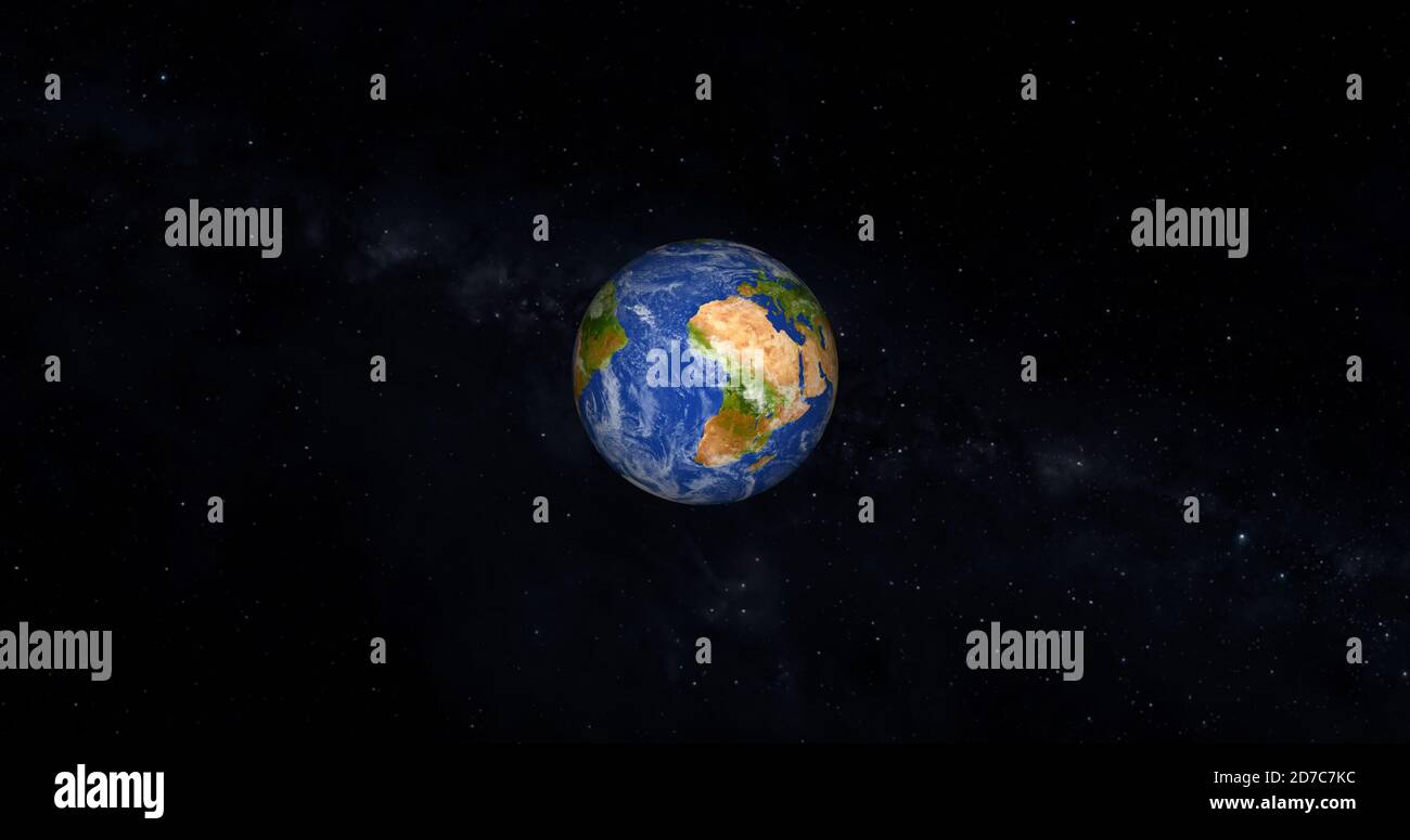 Beautiful photo realistic 3d earth on space. .front view of the earth ...