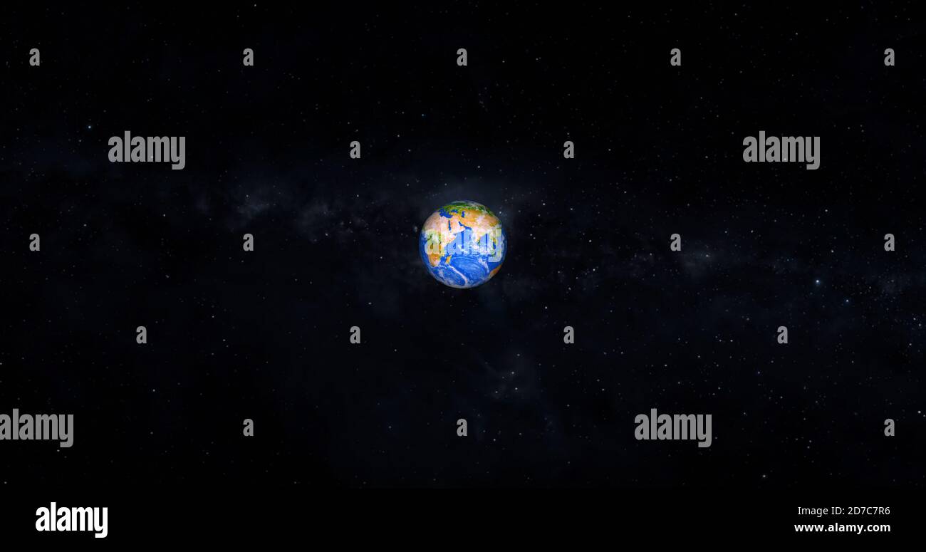 Beautiful photo realistic 3d earth on space. .front view of the earth ...