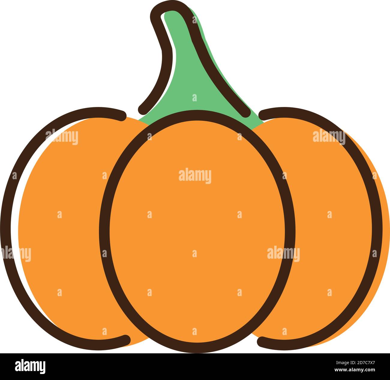 garlic vegetable fresh line and fill style icon vector illustration ...