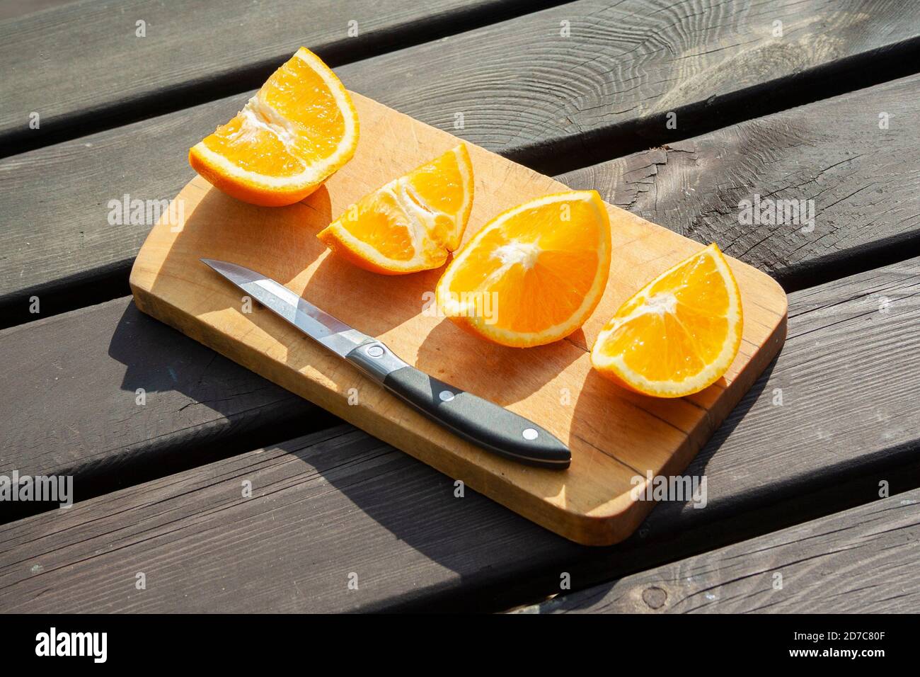 Pieces of orange hi-res stock photography and images - Alamy
