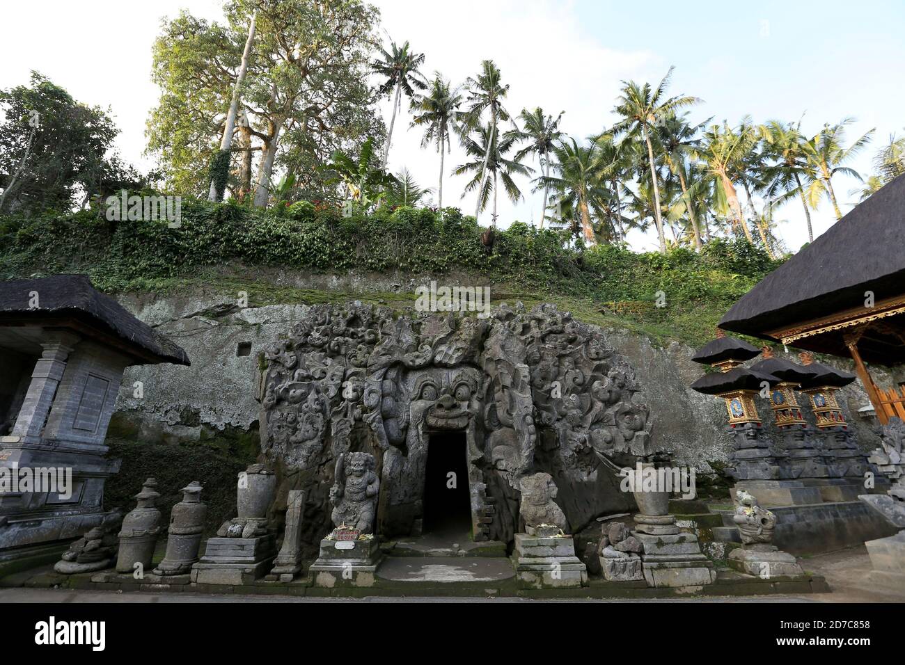 Goa Gajah, also known as the elephant cave, is seen on the island of ...