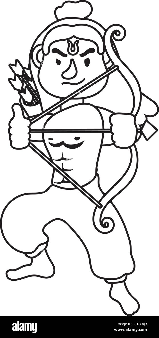 Lord rama Black and White Stock Photos & Images - Alamy