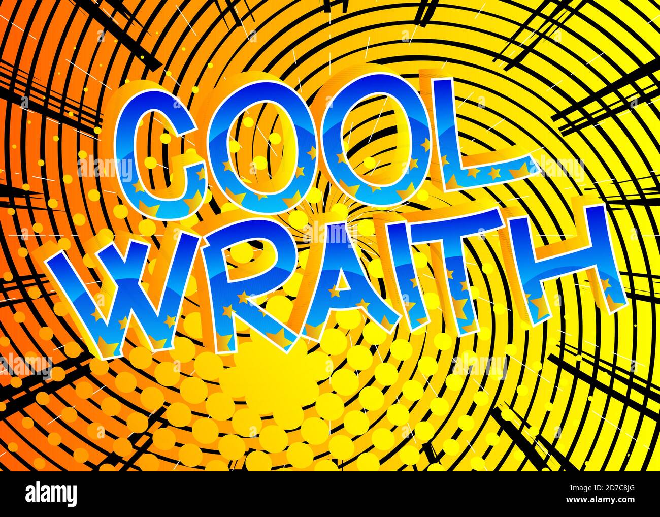 Cool Wraith Comic book style cartoon words on abstract colorful comics ...