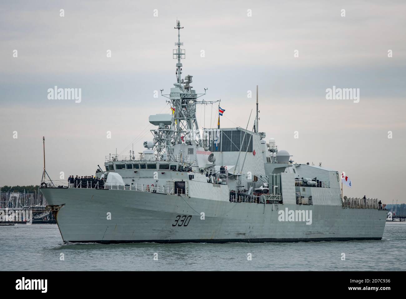 The Royal Canadian Navy frigate HMCS Halifax (FFH330) departed ...