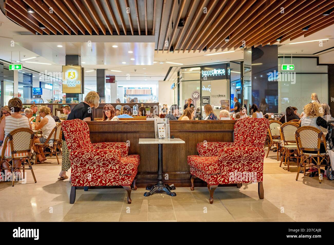 Brisbane, Queensland, Australia - 28th September 2019: People dining at ...