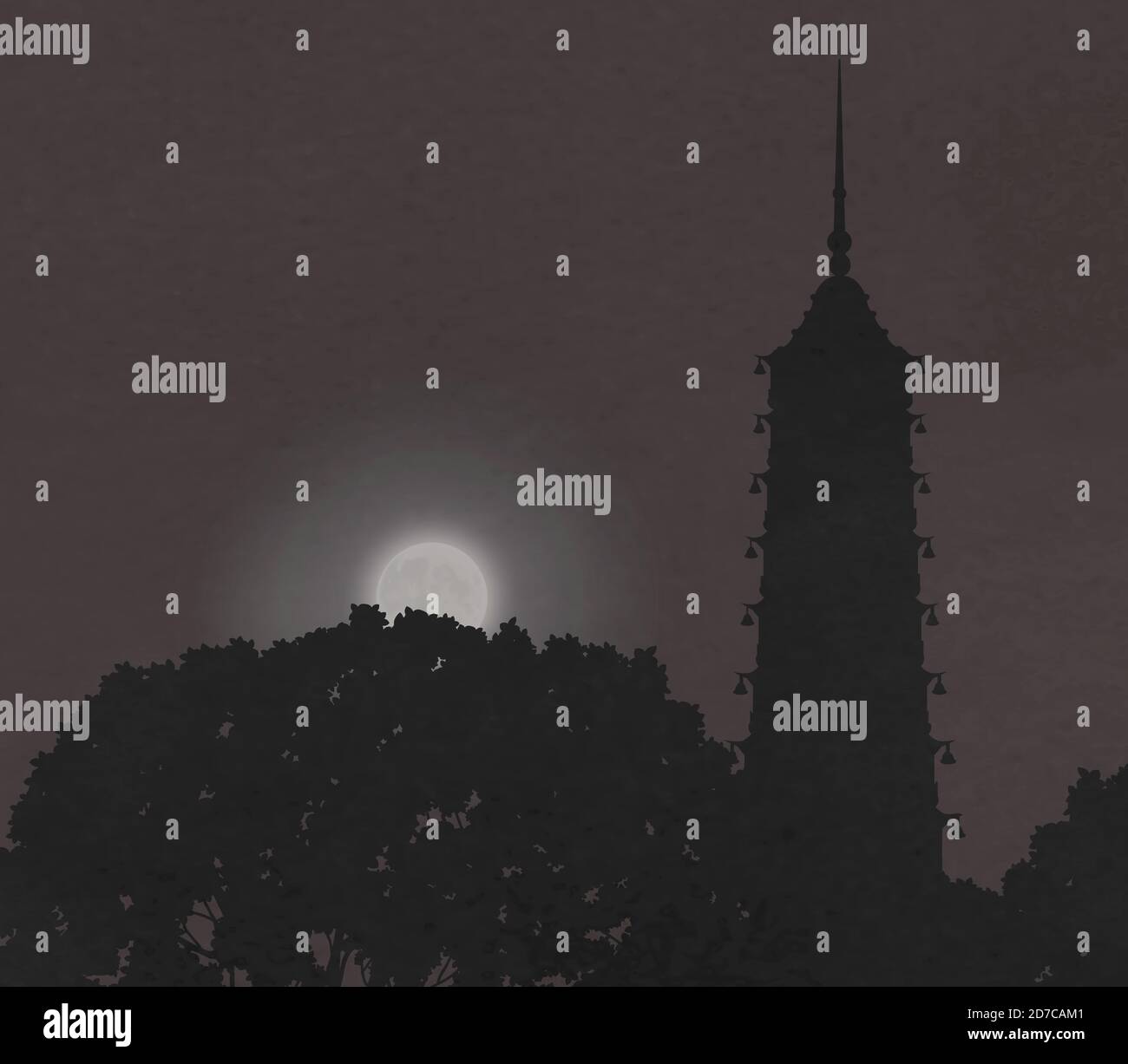 China moon Stock Vector Images - Alamy