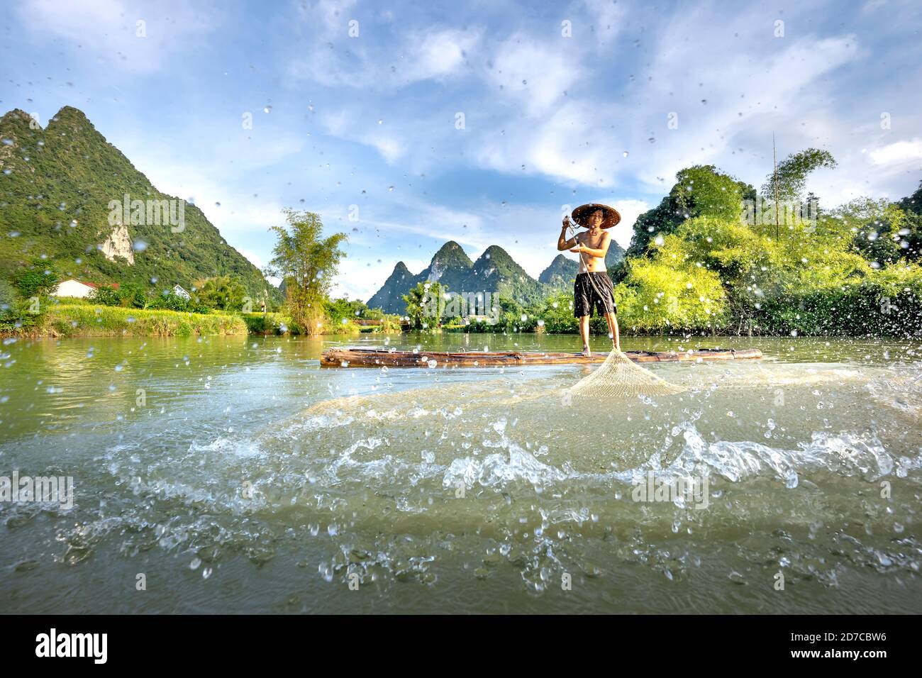 Quay Son River in Phong Nam District, Cao Bang Province, Vietnam ...