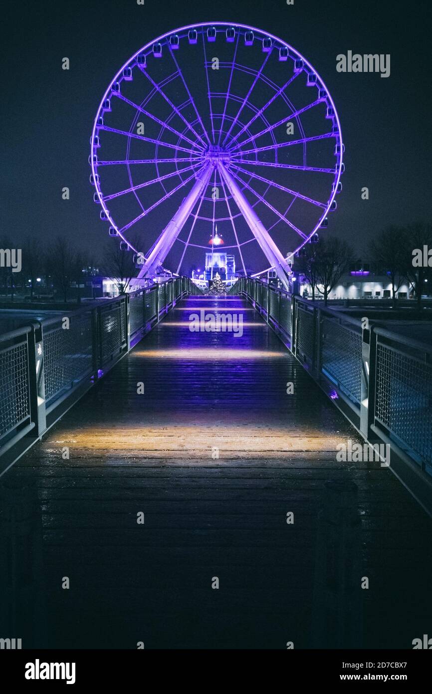 Montreal ferris wheel La Grande Roue de Montreal tourist destination in ...