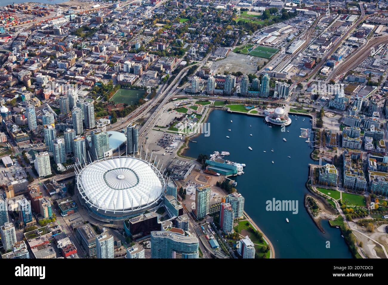 Aerial View of Vancouver City Stock Photo - Alamy