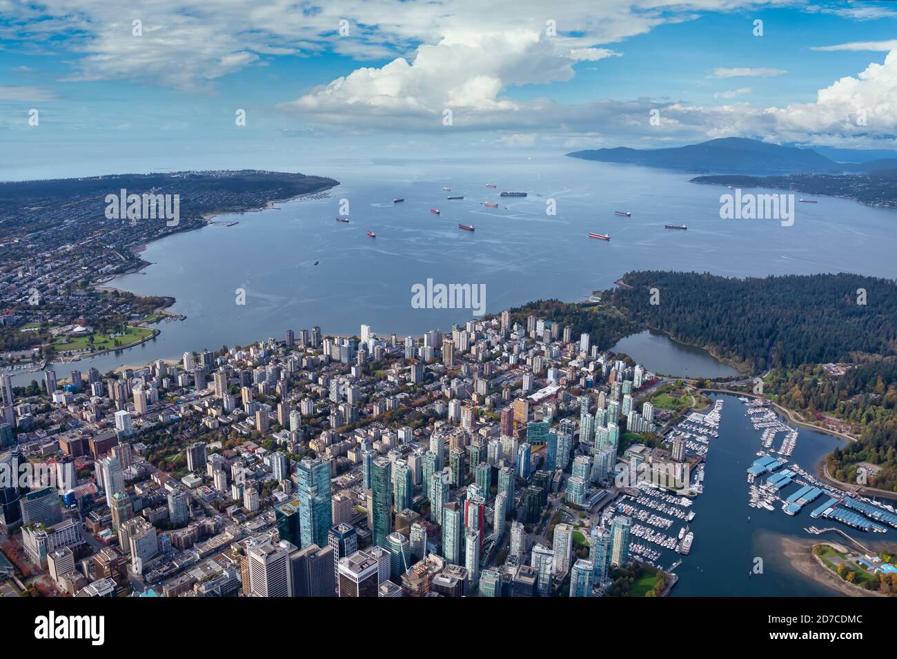 Aerial View of Vancouver City Stock Photo - Alamy