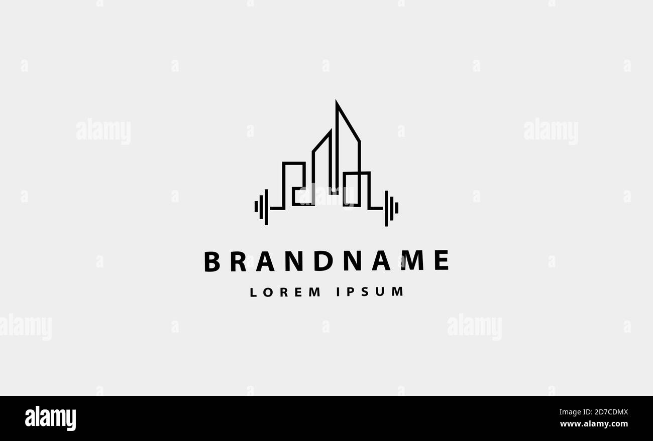 Body building badge logo Stock Vector Images - Alamy