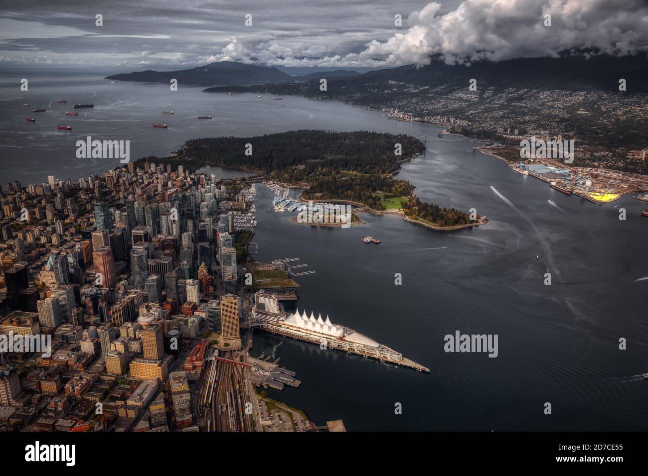 Aerial Of Vancouver Harbor High Resolution Stock Photography and Images ...
