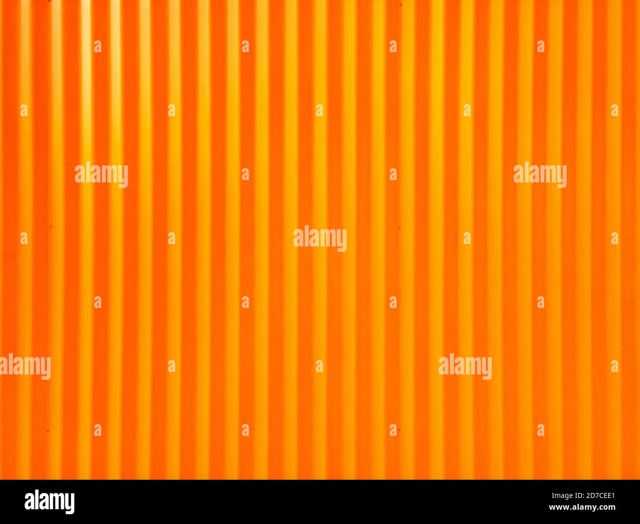 orange corrugated metal wall background. modern industrial texture ...
