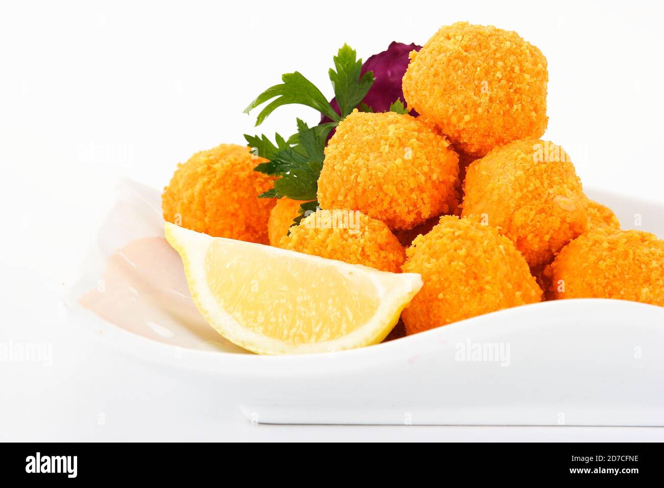 Breaded Chicken Ball Stock Photo - Alamy