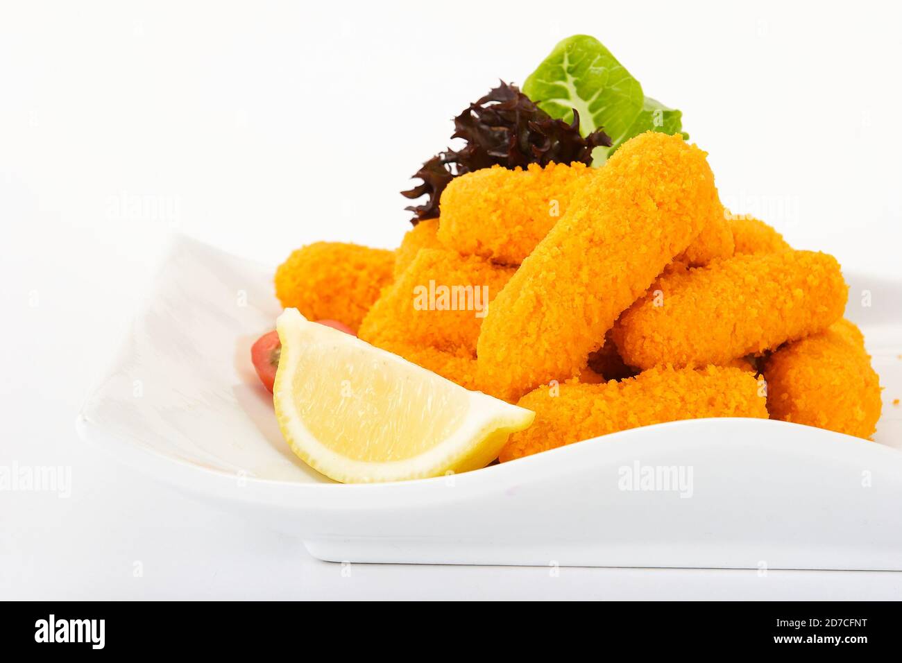 Breaded Prawn Sausage Stock Photo - Alamy