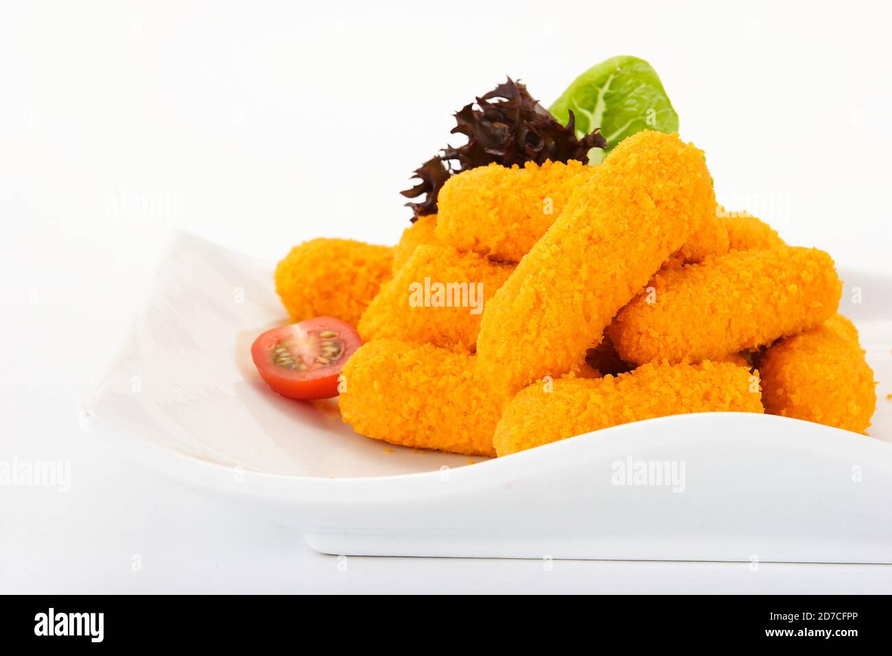 Breaded Prawn Sausage Stock Photo - Alamy