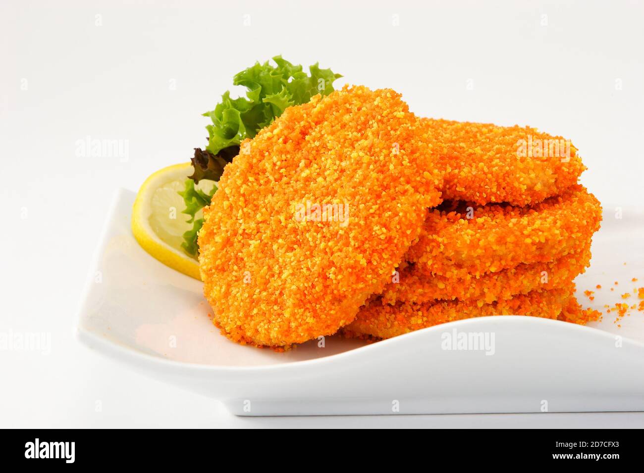 Breaded Chicken Chop Stock Photo - Alamy