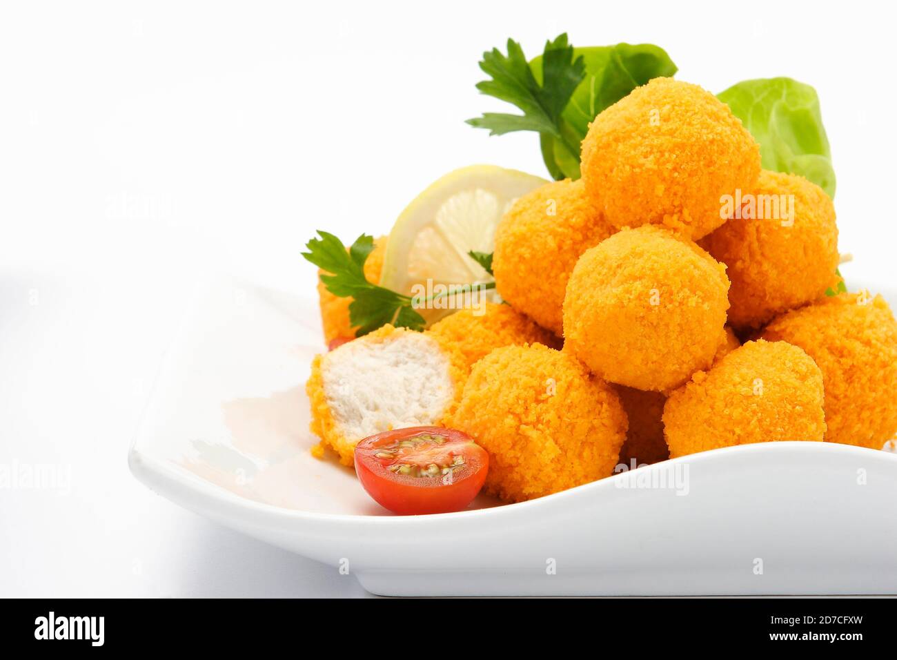 Breaded Chicken Ball Stock Photo - Alamy