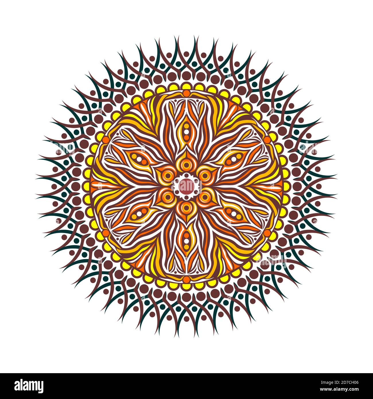 This is a work of mandala art made in as much detail as possible and ...