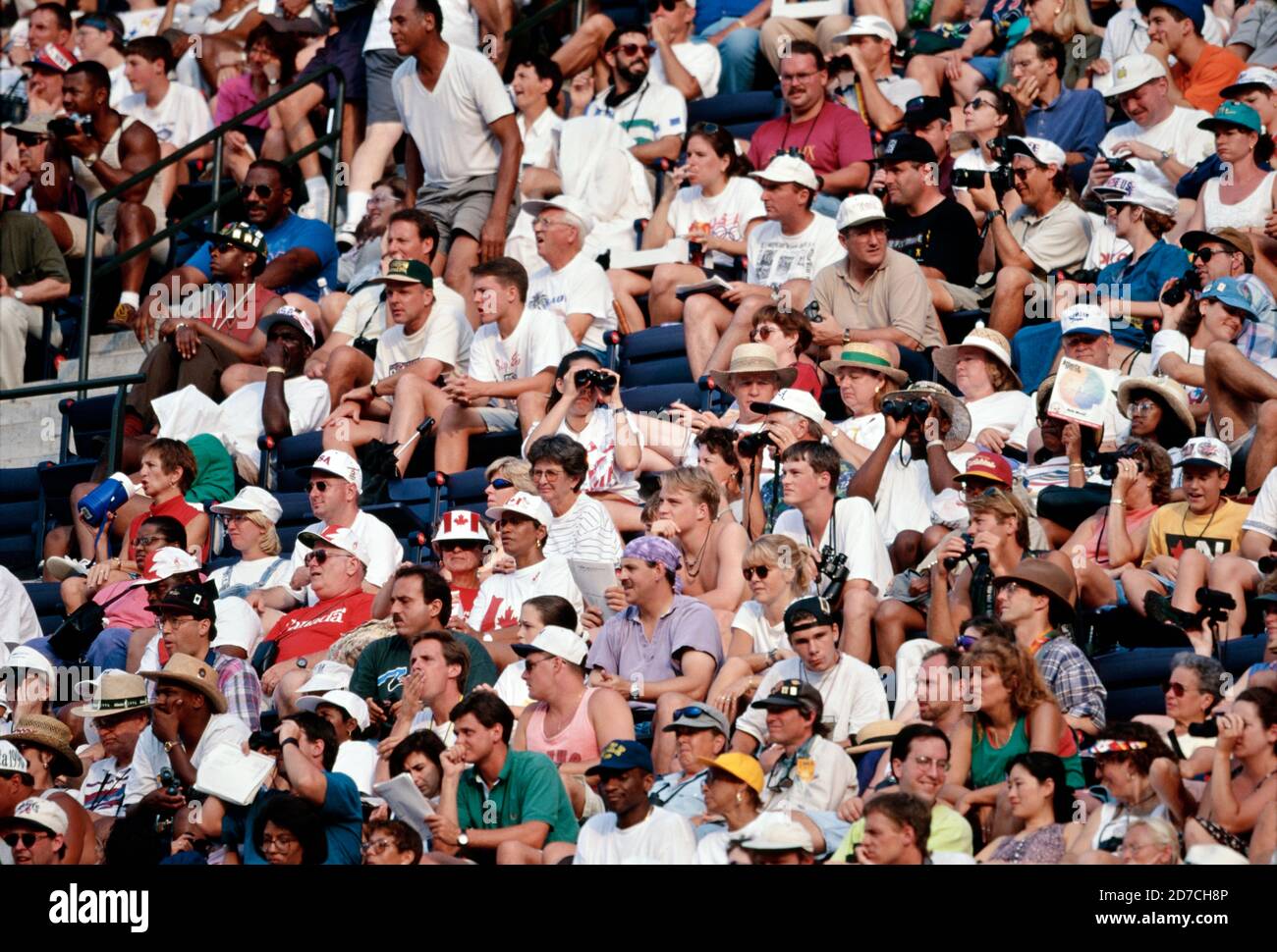 Spectators during the Atlanta 1996 Olympic Games in Atlanta, Georgia ...