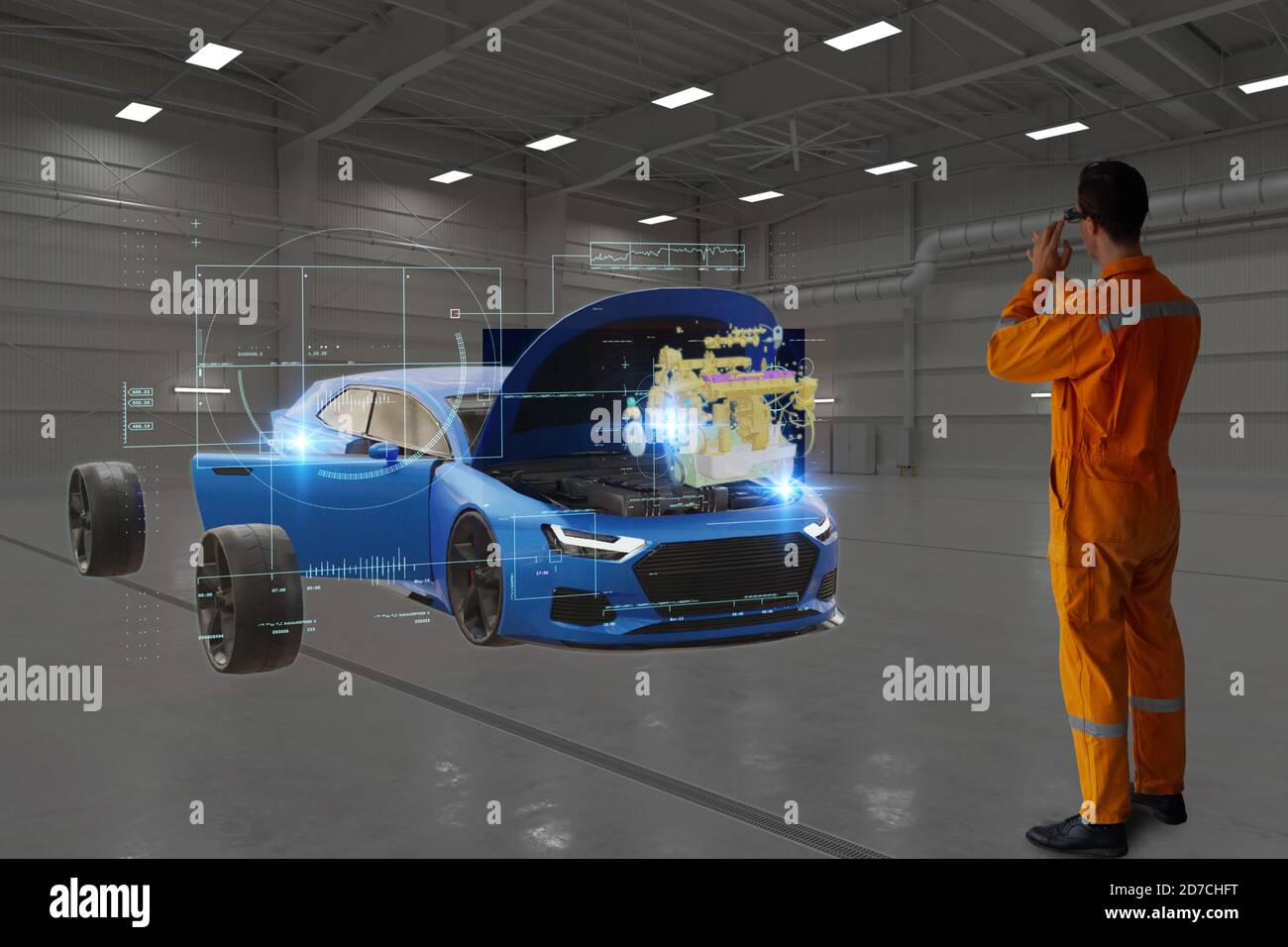 smart factory which use futuristic technology which combine big data ...