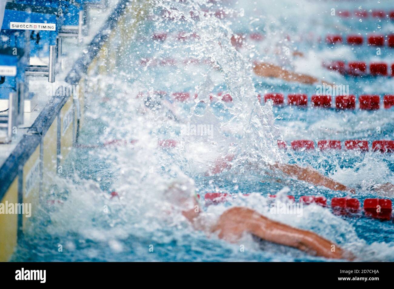 General view during the Atlanta 1996 Olympic Games Swimming at Georgia ...