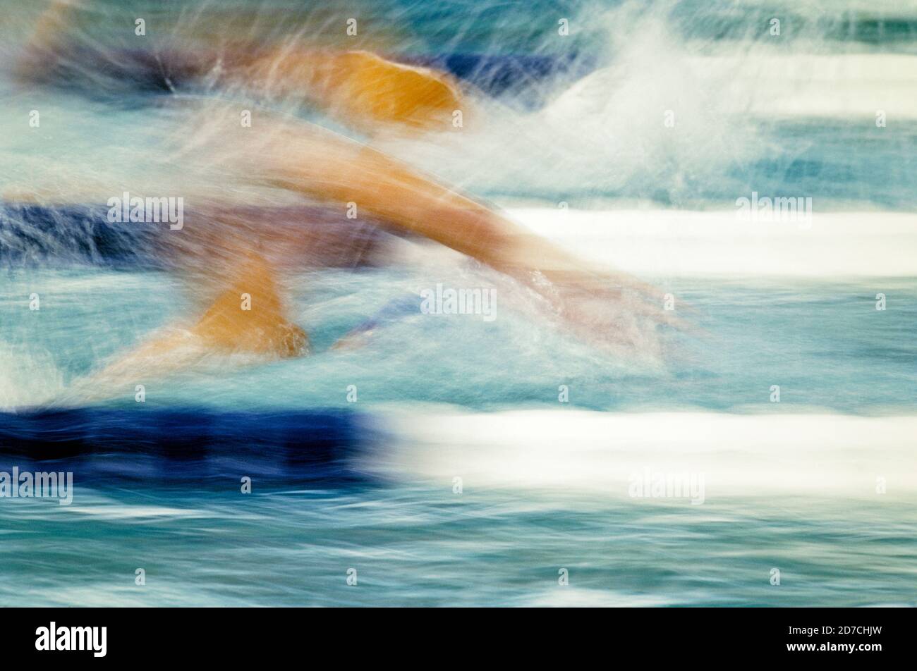 General view during the Atlanta 1996 Olympic Games Swimming at Georgia ...